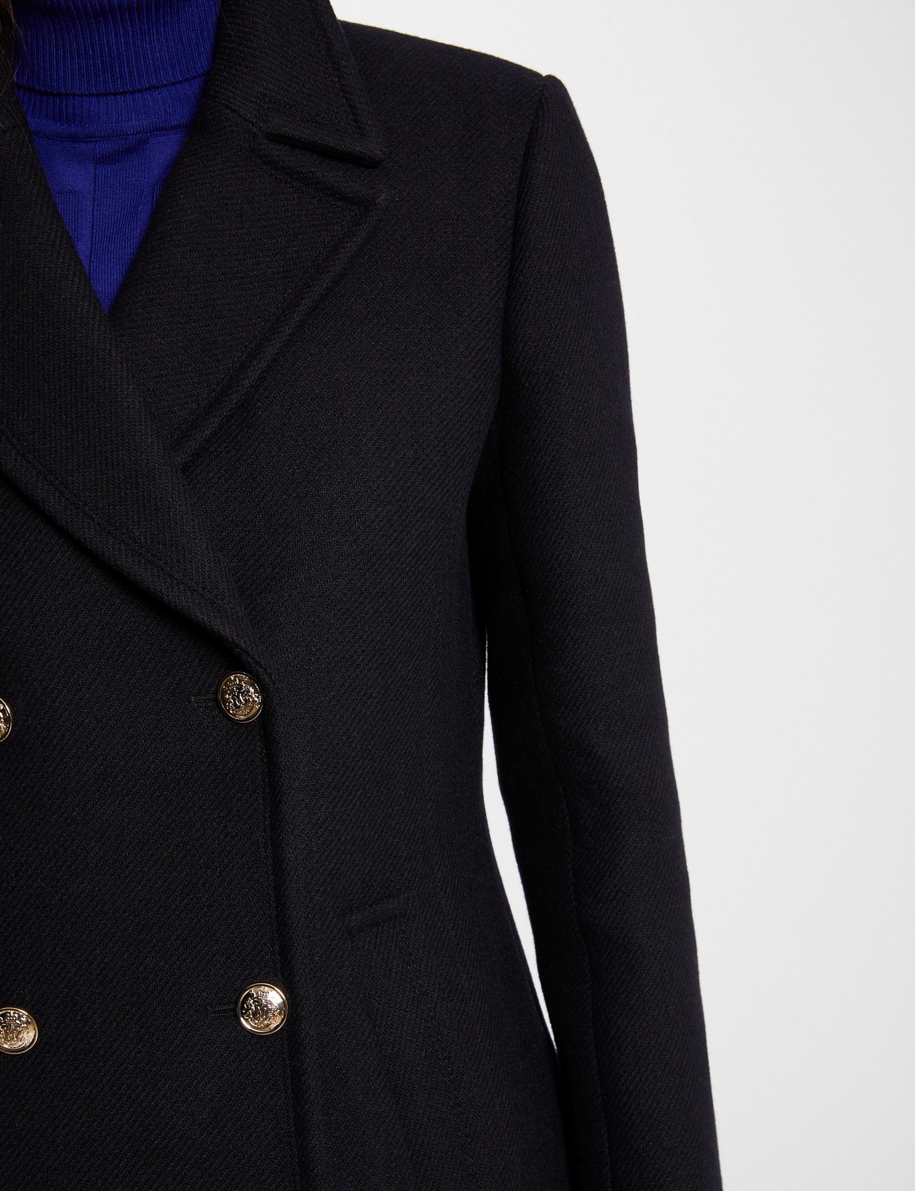 Double breasted coat navy ladies' | Morgan
